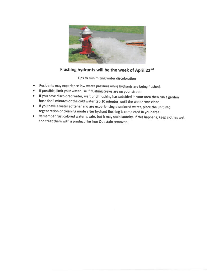 Hydrant Flushing City Of Manly